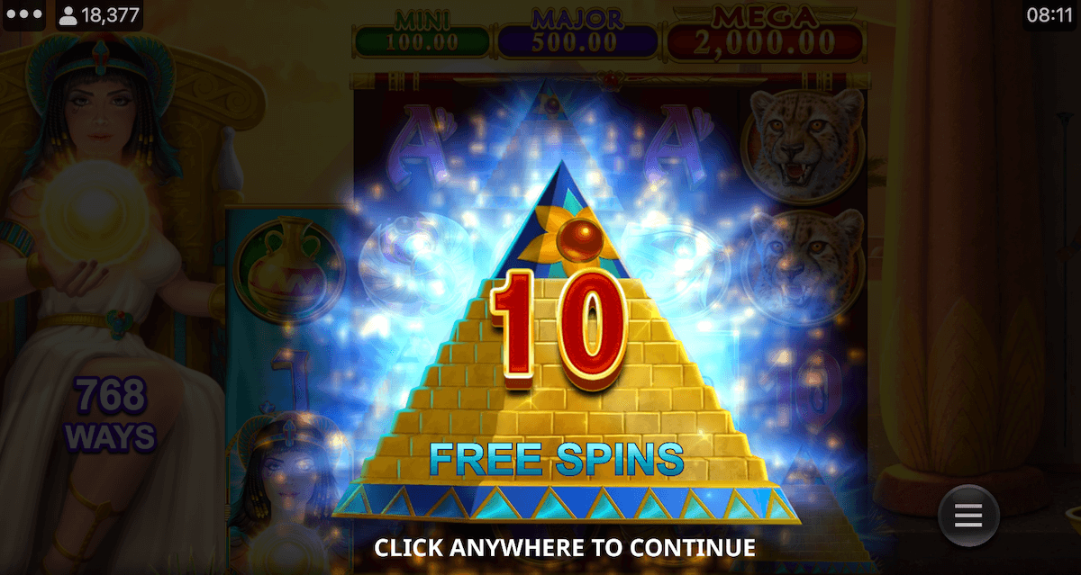 Wild Link Cleopatra Slot Review | Up to 117,147 Ways to Win